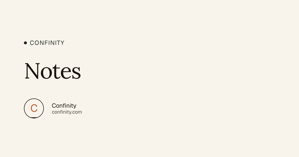 Notes | Confinity